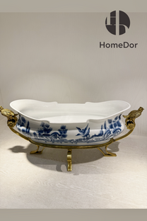 HomeDor × FH&Home | Elegant Classical Porcelain Table Decor Set with C